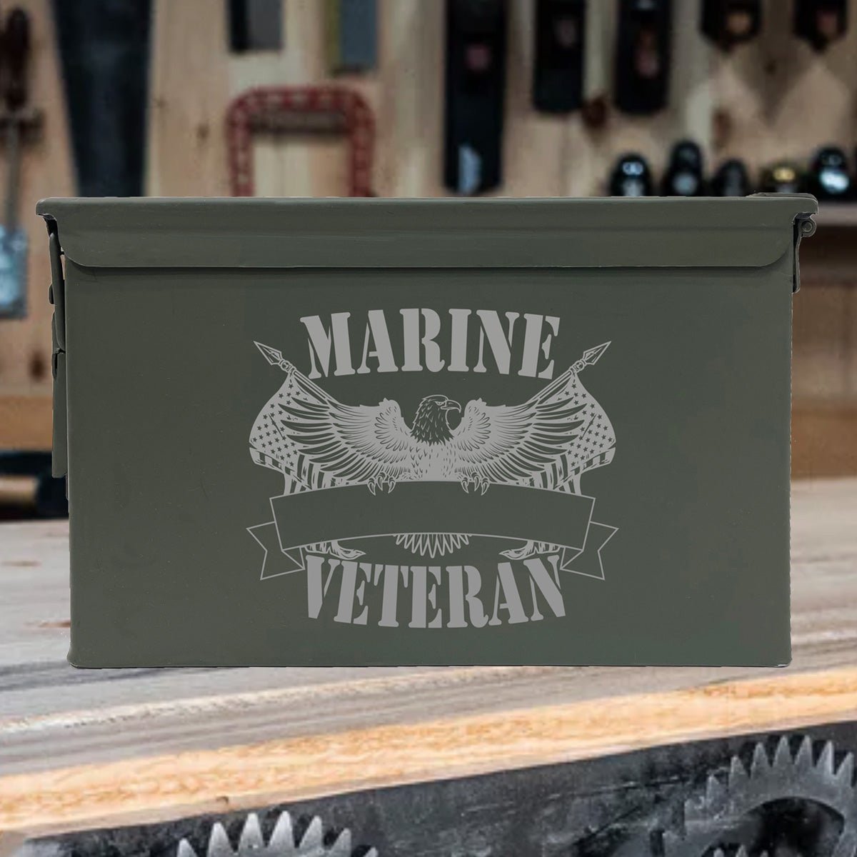 Laser Engraved Marine Ammo Cans | Customized | Atom Promotions